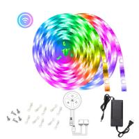 China 32.8ft RGB Smart LED Light Strip Music Sync Color Changing LED Strip Lights 7.2W/M for sale