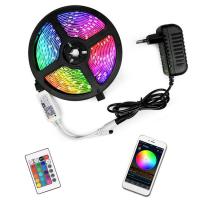 China Alexa and Google Assistant Full color smart light strip Segmented Color Control DC5V for sale