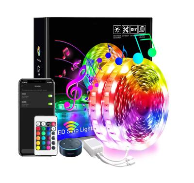 China Alexa and Google Assistant Full color smart light strip Segmented Color Control DC5V for sale