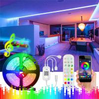 China SMD 5050 IP65 Waterproof RGB Flexible Smart LED Light Strip 12V 5A Power Supply for sale