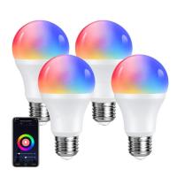 China 100LM/W 5W 7W 9W 12W E27 E26 B22 Smart Wifi LED Bulbs Color Changing CE ROHS FCC for sale