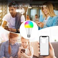 China Dimmable E26 Smart WiFi LED Bulbs Works with Alexa Google Home 2700K-6500K RGBWW for sale