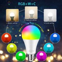 China Dimmable E26 Smart WiFi LED Bulbs Works with Alexa Google Home 2700K-6500K RGBWW for sale