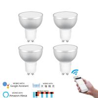 China Alexa & Google Assistant Wifi Smart Light Bulb Gu10 RGB Multicolor for sale