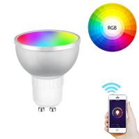 China Alexa & Google Assistant Wifi Smart Light Bulb Gu10 RGB Multicolor for sale