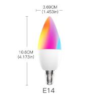 China Tuya AC100V 240V Voice Control Light Bulb 4.5W 350LM 2700K-6500K Dimmable Multicolor for sale