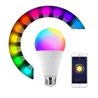 China Tuya Alexa 10W E27 E26 B22 Dimmable Smart Wifi LED Bulb RGB + White for sale