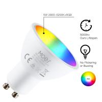 China RGBW Wifi Bulb 5W GU10 Smart LED Light Bulbs Works with Alexa Google Home for sale