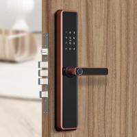 China Smart Fingerprint Door Lock Security Intelligent With APP Unlock Keyless Entry Keypad for sale