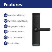 China Safe Password FPC Fingerprint Smart Digital Keypad Door Lock IP65 for sale