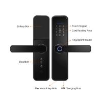 China ROHS FCC Smart Deadbolt Wifi Front Door Lock With Keypad Works With APP for sale