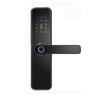 China ROHS FCC Smart Deadbolt Wifi Front Door Lock With Keypad Works With APP for sale