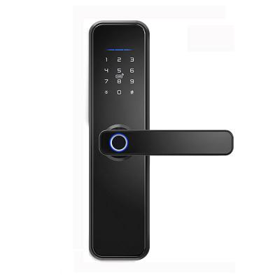 China ROHS FCC Smart Deadbolt Wifi Front Door Lock With Keypad Works With APP for sale