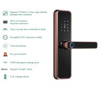 China Wifi Bedroom Door Lock Fingerprint Easy Install for sale