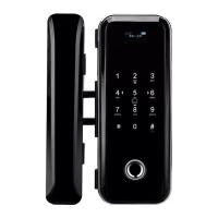 China SHUWEI Password IC Card Wifi Sliding Door Lock WiFi Electronic Glass Door Lock for sale