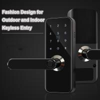 China Home Security Fingerprint Smart Wifi Door Lock Keyless Entry Door Lock With Keypad IC Card For for sale