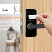 China Home Security Fingerprint Smart Wifi Door Lock Keyless Entry Door Lock With Keypad IC Card For for sale