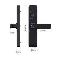 China Tuya APP Unlock Smart Electronic Door Lock Support For Fingerprint Password IC Card for sale