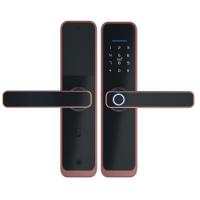 China Tuya APP Unlock Smart Electronic Door Lock Support For Fingerprint Password IC Card for sale