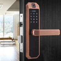 China Keyless Entry Smart Wifi Door Lock Keypad APP Control IC Card Wifi Connected Door Lock for sale