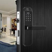 China Keyless Entry Smart Wifi Door Lock Keypad APP Control IC Card Wifi Connected Door Lock for sale