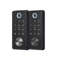 China Commercial Wifi Door Lock Work With Alexa EKey IC Card App For Home Hotel Office for sale