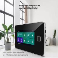 China Voice LCD WiFi GSM SIM Smart Home Security Full Touch Screen Fingerprint Unlocking Alarm System for sale