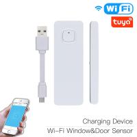 China No Hub Required WiFi Tuya Door Sensor Detect Open / Close Status Work With Alexa Google Assistant for sale