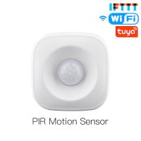 China WiFi Wireless Security Alarm Smart Motion Sensor Free Notification Tuya APP Control PIR Motion Detector for sale