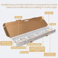 China IP20 Automatic Curtain Opener Alexa Splicing Track Alexa Compatible Curtain Track for sale