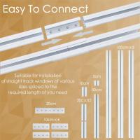 China IP20 Automatic Curtain Opener Alexa Splicing Track Alexa Compatible Curtain Track for sale