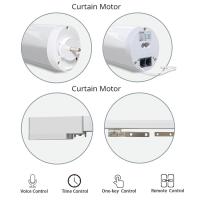 China Retro Remote Control Alexa Smart Curtain Motor With DIY Tracks Smart Home Curtain Opener for sale