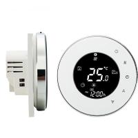 China Circular Smart Wifi Wireless Room Thermostat Remote Control AC Touch Screen for sale