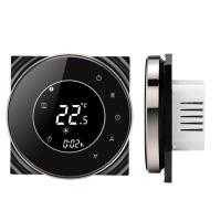 China Circular Smart Wifi Wireless Room Thermostat Remote Control AC Touch Screen for sale