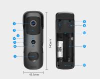 China 2.4G Smart Hd Wifi Security Doorbell Camera With Chime Night Vision Two-Way Audio for sale