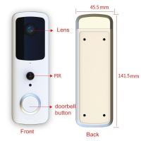 China OEM ODM Smart WiFi Video Doorbell HD Security Camera With PIR Motion Detection for sale