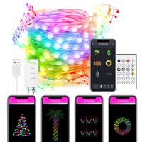 China Tuya APP Control Wifi Smart Christmas Tree Lights USB Powered LED Fairy Light DC5V for sale