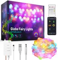 China Intelligent Alexa Smart Wifi LED Bulb Usb Voice Control Christmas Led String Light for sale