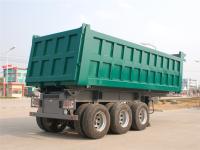 China Carbon Steel T700 Heavy Duty Semi Trailers 3 Axle 26M3 - 30M3 30t 40 Ton 50T Dump Trailer for sale