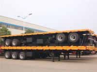 China 40ft / 45ft Container Load Trailer , 2 Axle Semi Trailer 30 Tons 35 Tons for sale