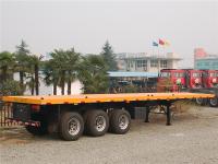 China 40ft / 45ft Container Load Trailer , 2 Axle Semi Trailer 30 Tons 35 Tons for sale