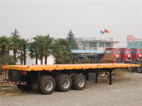 China 40ft / 45ft Container Load Trailer , 2 Axle Semi Trailer 30 Tons 35 Tons for sale
