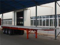 China 40ft / 45ft Container Load Trailer , 2 Axle Semi Trailer 30 Tons 35 Tons for sale