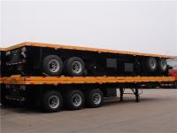 China 40ft / 45 Ft Flatbed Trailer , 3 Axle 45 Ton  50 Ton Flatbed Semi Trailer for sale