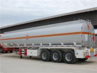 China Carbon Steel Fuel Tanker Semi Trailer 3 Axle 42000L 42M3 42cbm Oil Tank Trailer for sale