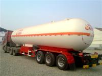 China Heavy Duty 3 Axle Semi Trailer / 50000 L LPG Tank Semi Trailer 50M3 56000 L 25 tons for sale