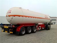 China Heavy Duty 3 Axle Semi Trailer / 50000 L LPG Tank Semi Trailer 50M3 56000 L 25 tons for sale