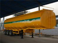 China Oil Tanker Truck Trailer 3 Axle 45000 L 50M3 50cbm Carbon Steel Fuel Tanker Semi Trailer for sale