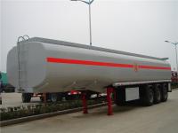China Oil Tanker Truck Trailer 3 Axle 45000 L 50M3 50cbm Carbon Steel Fuel Tanker Semi Trailer for sale