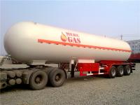 China 25 tons Tanker Truck Trailer 3 Axle Q345R 50000L 50M3 25T LPG Gas Tanker Truck for sale